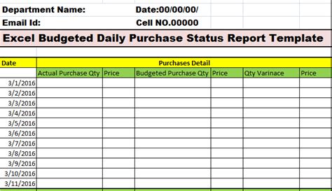 Excel Comparative Report Template Artofit