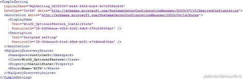create a wql query setting for a configuration item in configmgr 2012