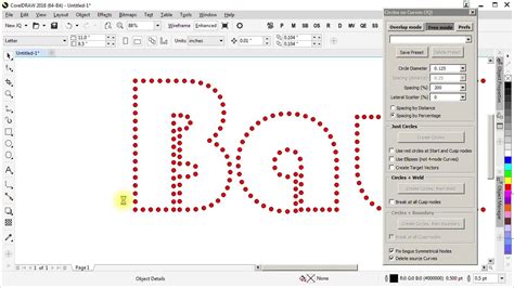 Circles On Curves CorelDRAW Macro Demo YouTube