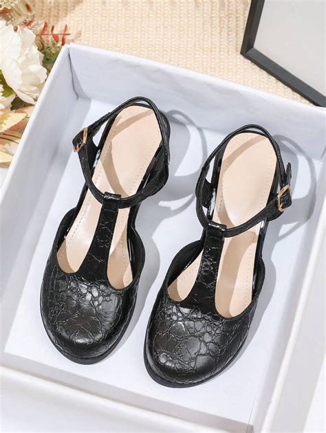 Scarpe Mary Jane Con Tacco Alto E Grosso Da Donna Con Piattaforma