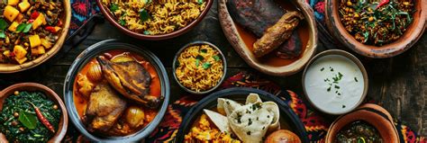Ai Generated Assortment Of African Traditional Dishes African Food