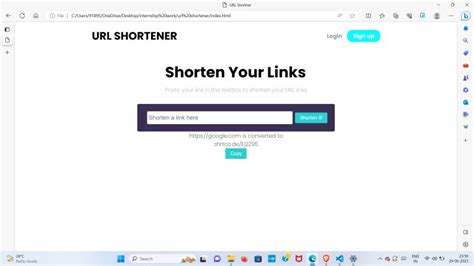 nachiket thapliyal on linkedin url shortener using html css js