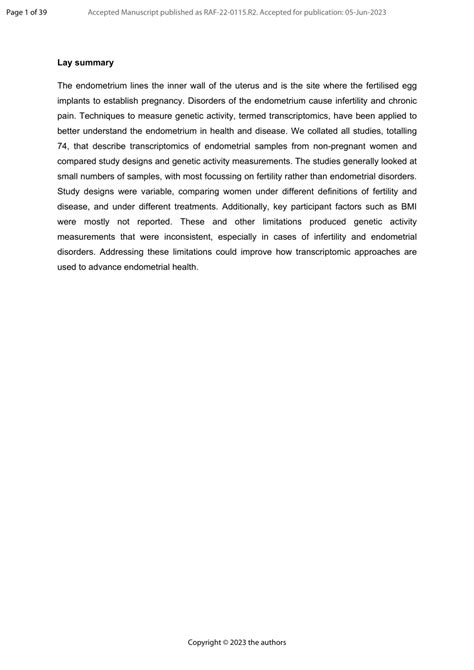 Pdf A Systematic Review Of Transcriptomic Studies Of The Human