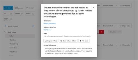 Bug Split Button Fails Accessibility Test · Issue 23840 · Microsoftfluentui · Github