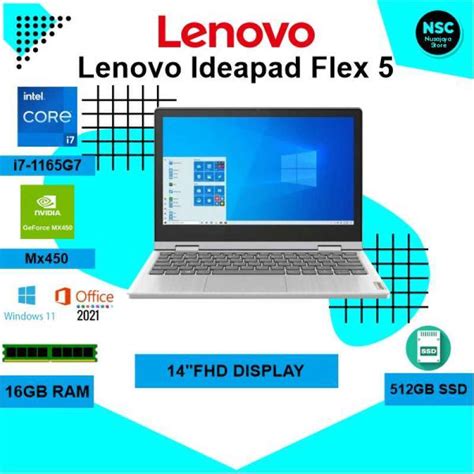 Promo Lenovo Ideapad Flex Itl Vfid I G Gb Gb Mx W Ohs Diskon Di Seller