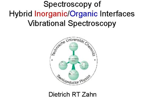 Spectroscopy Of Hybrid Inorganicorganic Interfaces Vibrational Spectroscopy Dietrich