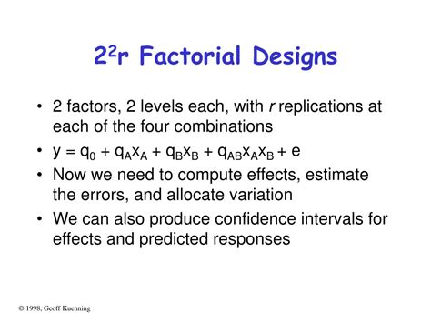 Ppt 2kr Factorial Designs With Replications Powerpoint Presentation Free Download Id 9550620