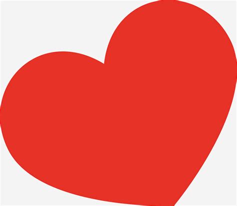 红色卡通桃心素材图263 花瓣网