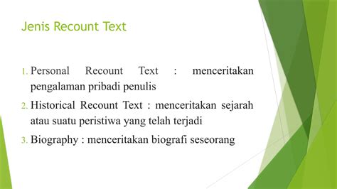 Pengertian Recount Text Dan Generik Struktur Pptx
