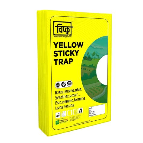 Chipku® Yellow Sticky Trap A4 Size Pack 10 Trap For Garden