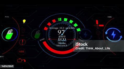 디지털 속도계 회전 속도계 대시 보드는 검은 색 배경에 고립 된 자동차의 마일을 보여줍니다 계기판 차량 부분에 대한 스톡 벡터 아트 및 기타 이미지 Istock