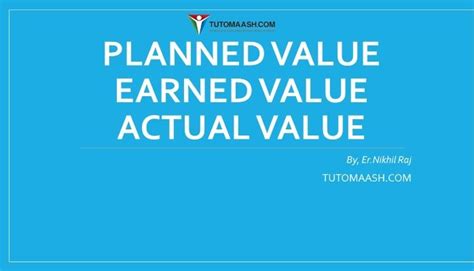 Difference Between Planned Value Earned Value And Actual Value Tutomaash Com