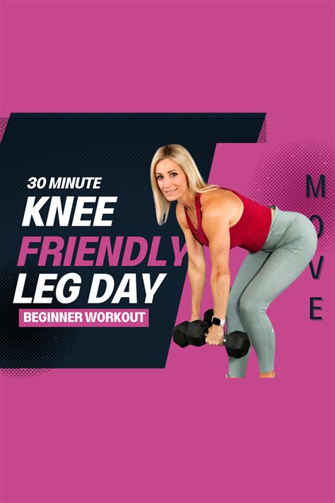 Knee Friendly Leg Day Beginner Workout Workout Videos Workout