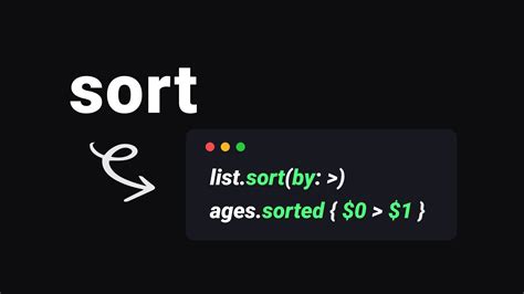 How To Sort Arrays In Swift Ivansaul