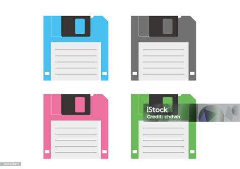 Floppy Disk Stock Illustration Download Image Now 1980 1989 1990