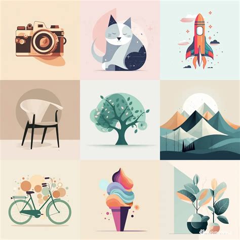Minimalist Flat Design Illustrations Midjourney Prompt Promptbase