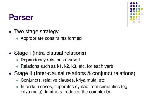 Ppt Two Stage Constraint Based Hindi Parser Powerpoint Presentation Free Download Id752630