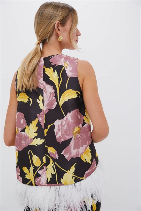 Sylph La Scala Top With Feathers La Doublej