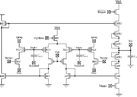 Figure 3 From A Floating Gate Programmable Array Of Silicon Neurons For Central Pattern