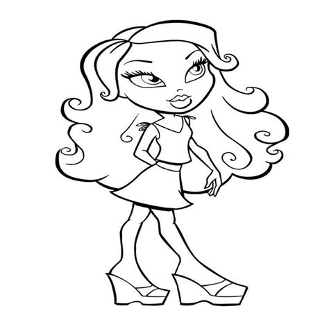 Bratz Coloring Pages For Girls Coloring Nation