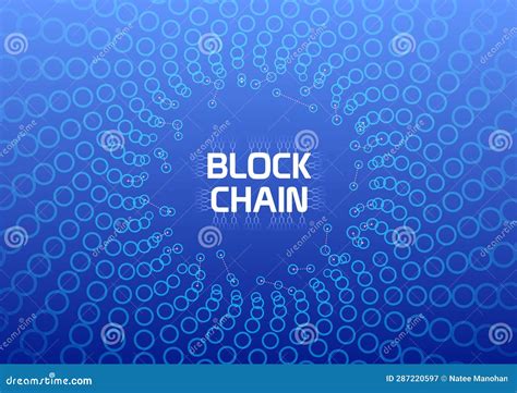 Blockchain And Cryptocurrency Abstract Background Stock Vector