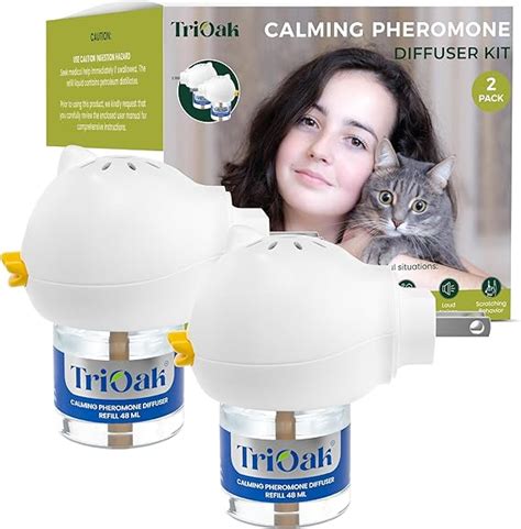 TopSum Cat Pheromones Calming Diffuser Pack Cat Calming Diffuser Starter Kit Premium Cat
