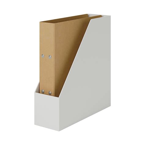 Muji Polypropylene Stand File Box A White Grey Shopee Malaysia