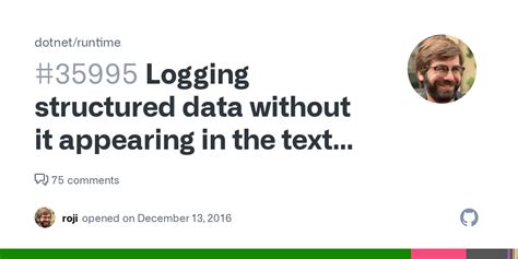 Logging Structured Data Without It Appearing In The Text Message