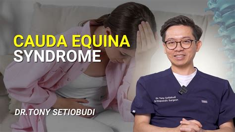 🚨 Cauda Equina Syndrome 🚨 Second Opinion Dr Tony Setiobudi Youtube