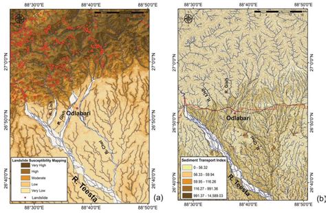 A Landslide Susceptibility Map Of Catchment Area With 5 Distinct