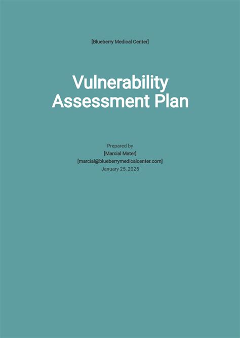 Vulnerability Management Plan Template