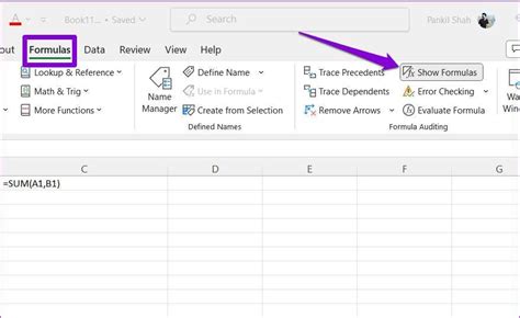 how to fix excel problem with formula stuck issue