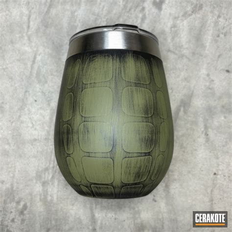 Custom Yeti Cup Hand Grenade Design Cerakote