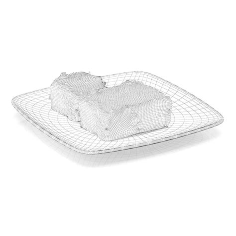 Cheesecake On Plate 3d Model Download Dairy Bakery On