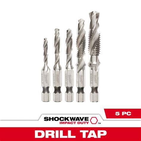 Milwaukee Shockwave™ Metric Impact Drill Tap Set 5 Piece