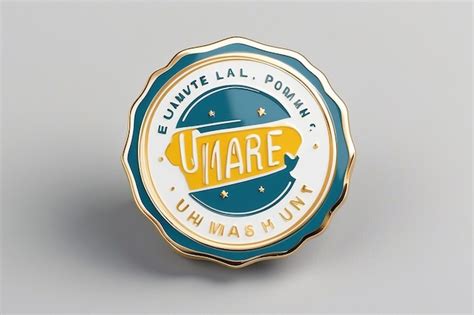 Premium Photo Enamel Pin Mockup