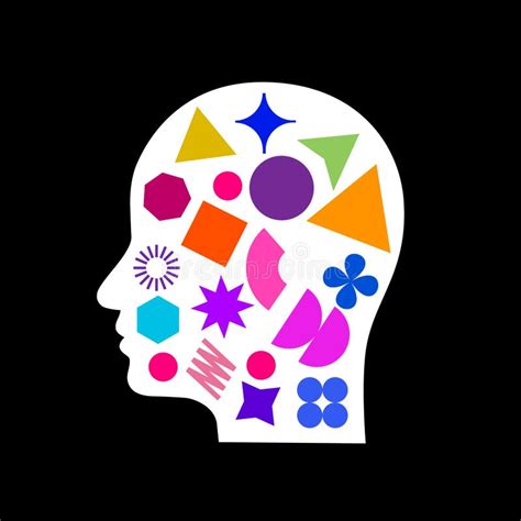 Human Silhouette With Colored Figures Stock Illustration Illustration