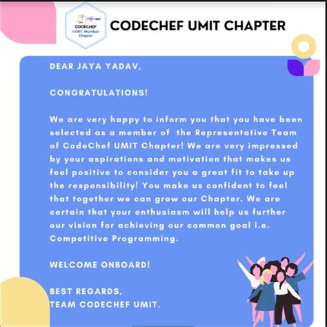 Jaya Yadav On Linkedin Codechef Chodechefumit Codechefchapter