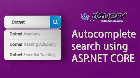 Asp Net Core Autocomplete Search Using Jquery Like Google Youtube