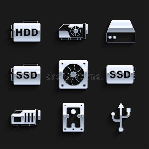 Set Computer Cooler Hard Disk Drive Hdd Usb Ssd Card Video Graphic