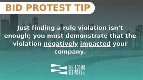 How To File A Bid Protest A Step By Step Guide Whitcomb Selinsky Pc
