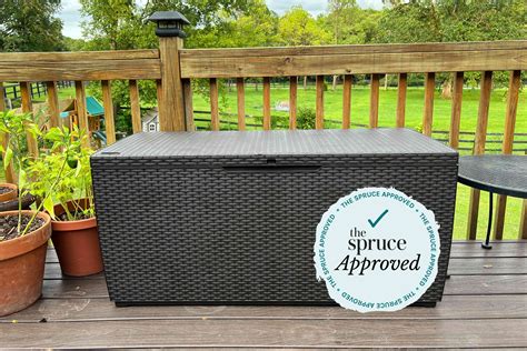 Resin Deck Planter Boxes Small Deck Box Stoney Insideout