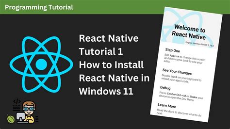 React Native Tutorial 1 How To Install React Native In Windows 11 Youtube