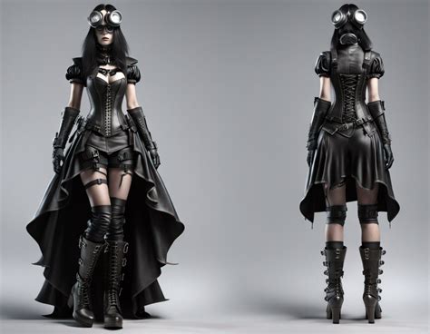 Gothic Girl With Corset And Boots By Buffffan On Deviantart