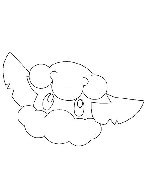 Cottonee Pokemon Coloring Page Download Print Or Color Online For Free