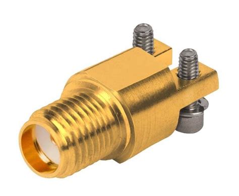 Sma Female Pcb Edge Launch Connector 2 Hole Torque Resistant 2921 61778