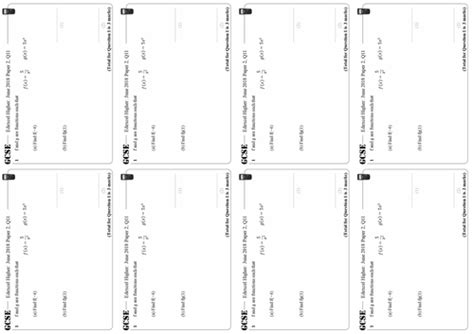 Evaluating Composite Functions Higher Gcse Questions Teaching Resources