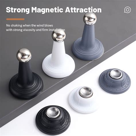 Silicone Magnetic Door Stopper Mute Door Stop Punch Free Door Stopper Self Adhesive Anti
