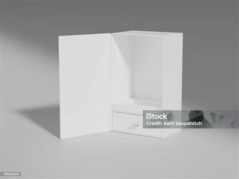 키가 큰 스윙 오픈 고급 캐비닛 상자 모형 서랍 모형이 있는 빈 디자인 열린 상자 향수 상자 포장 용기 모형 서랍 보관이 있는 프리미엄 선물 상자 풀오픈 서랍이 있는 단단한