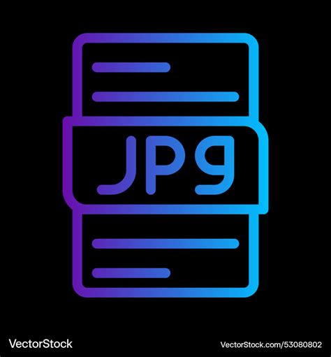  File Type Gradient Icon Format Extension Vector Image